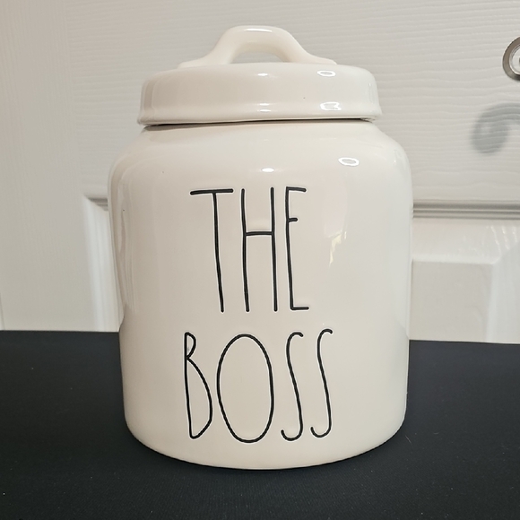 Rae Dunn | Other | Rae Dunn Artisan Collection Ceramic Jar The Boss ...